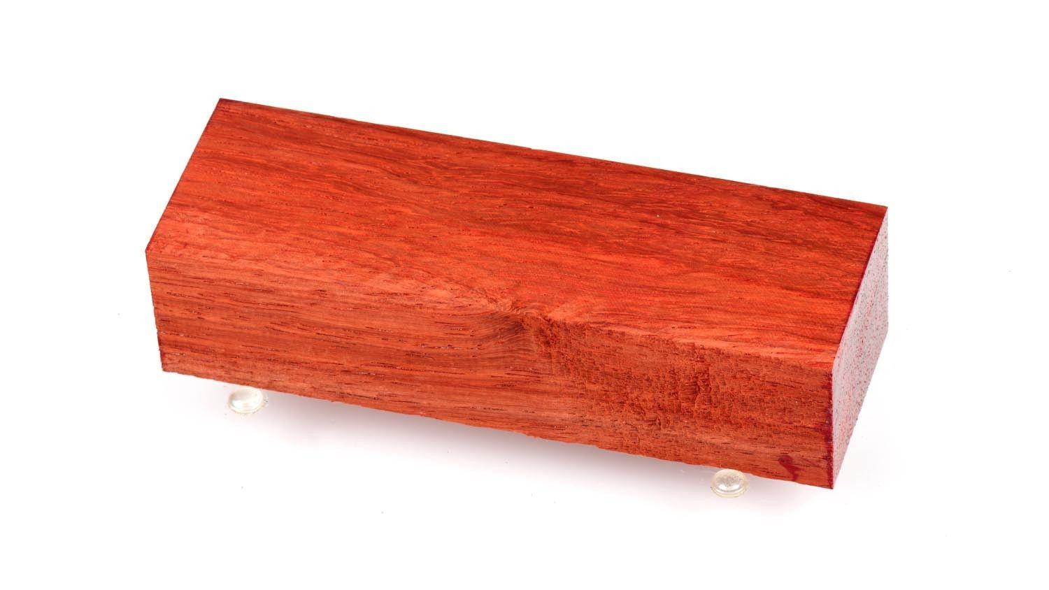 Padouk - pièces uniques : manches et blocs pour couteaux