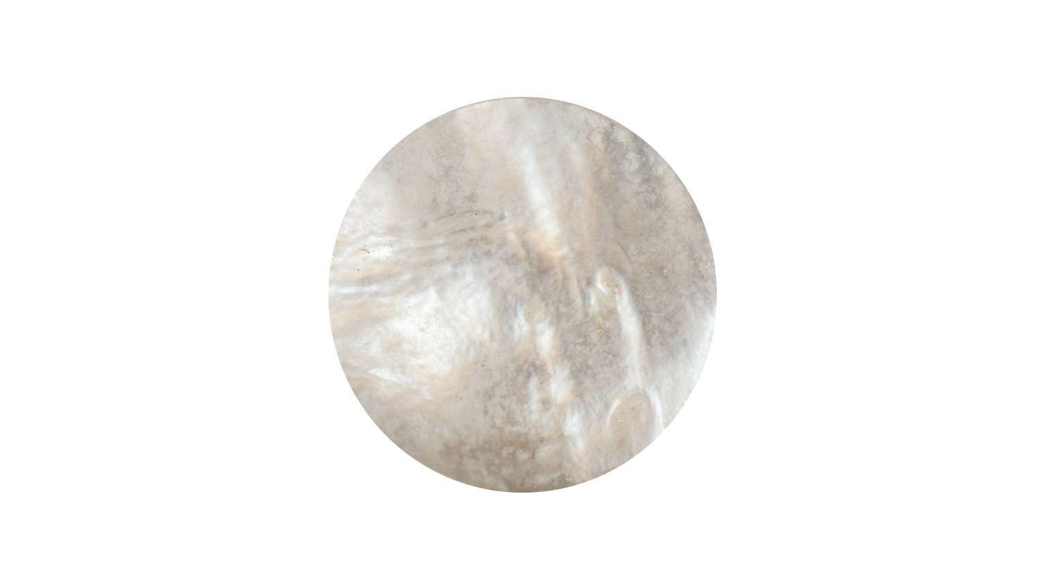 Pion de nacre blanche - dimensions rare - diamètre 45 mm