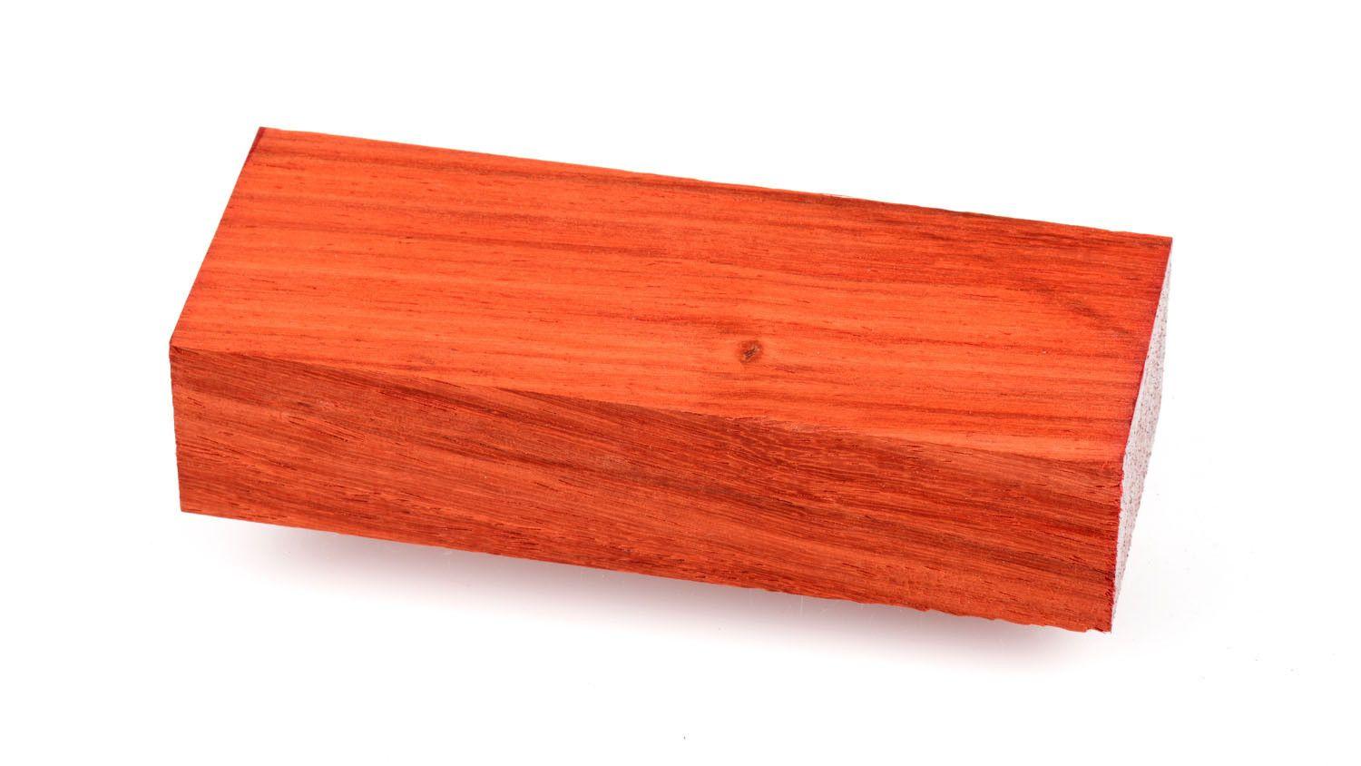 Padouk - pièces uniques : manches et blocs pour couteaux