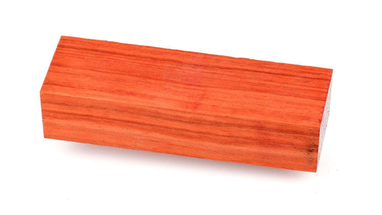 Padouk - pièces uniques : manches et blocs pour couteaux