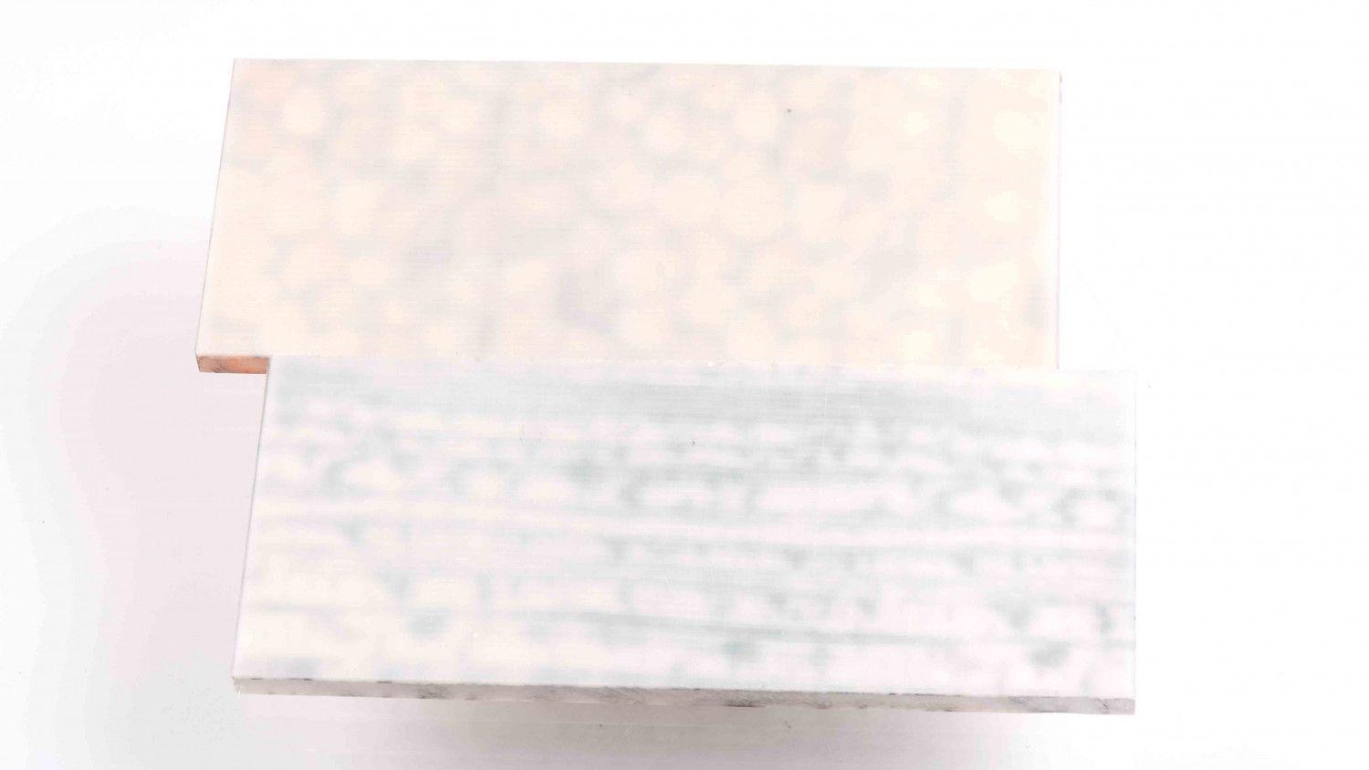 Plaque inclusion tissus zebre