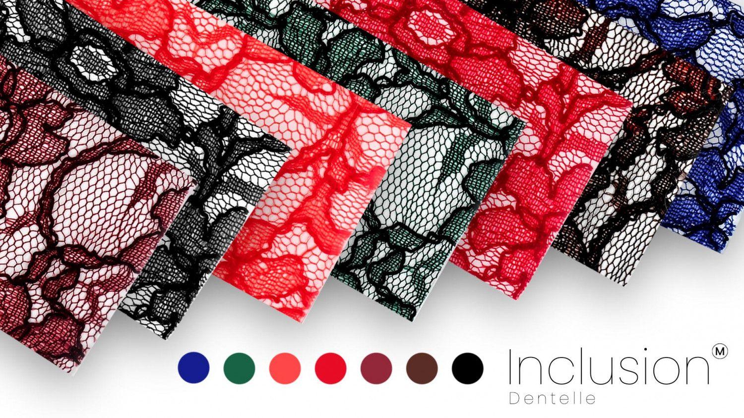 Inclusion of real lace fabrics - PMMA resin - made in France color ...