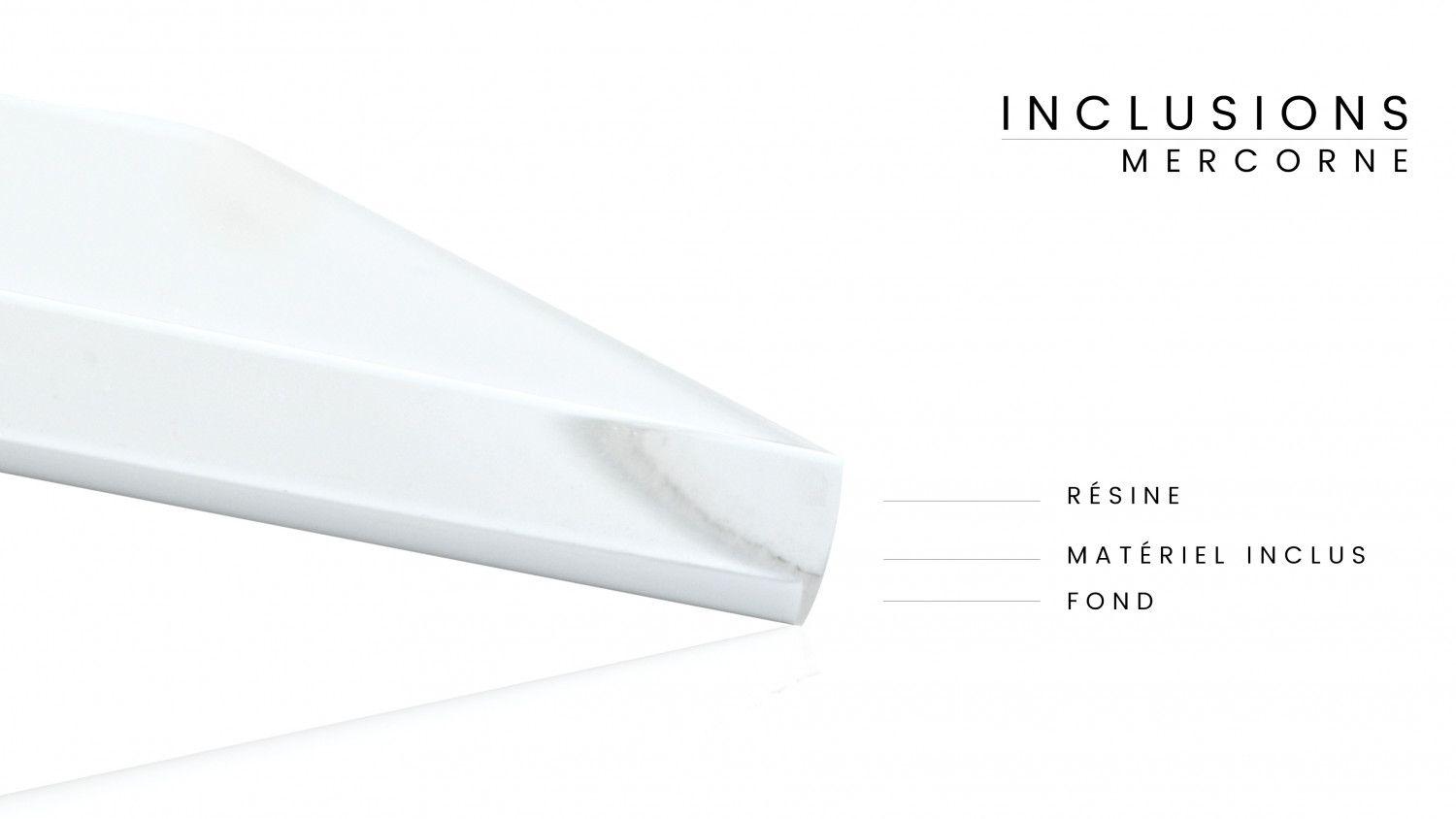 Plaque inclusion tissus pêche - fond champagne