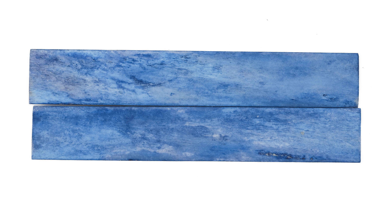 Manche Os de chameau plat coloré bleu