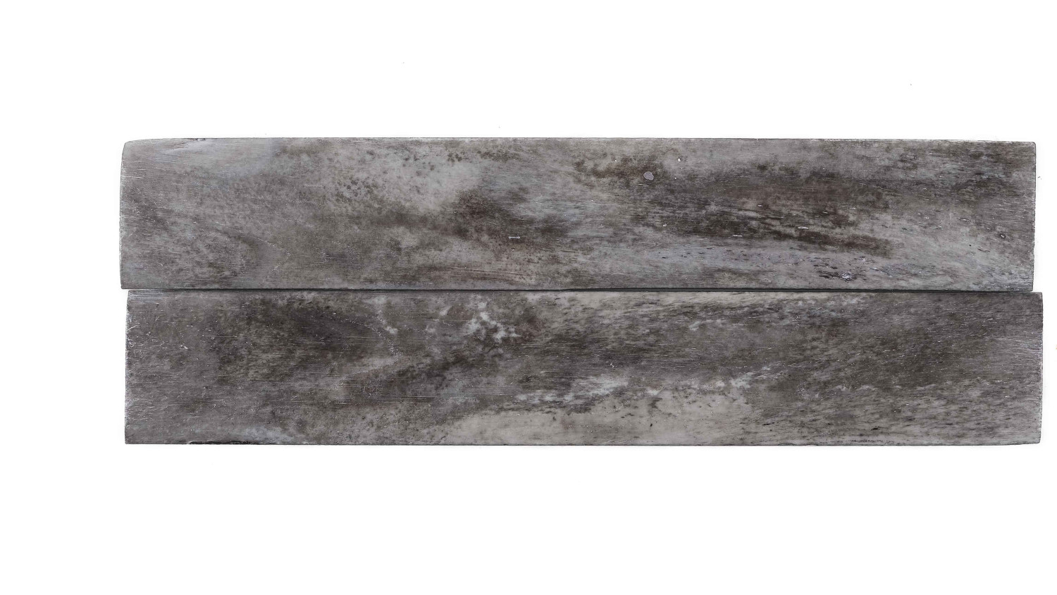 Manche Os de chameau plat coloré gris