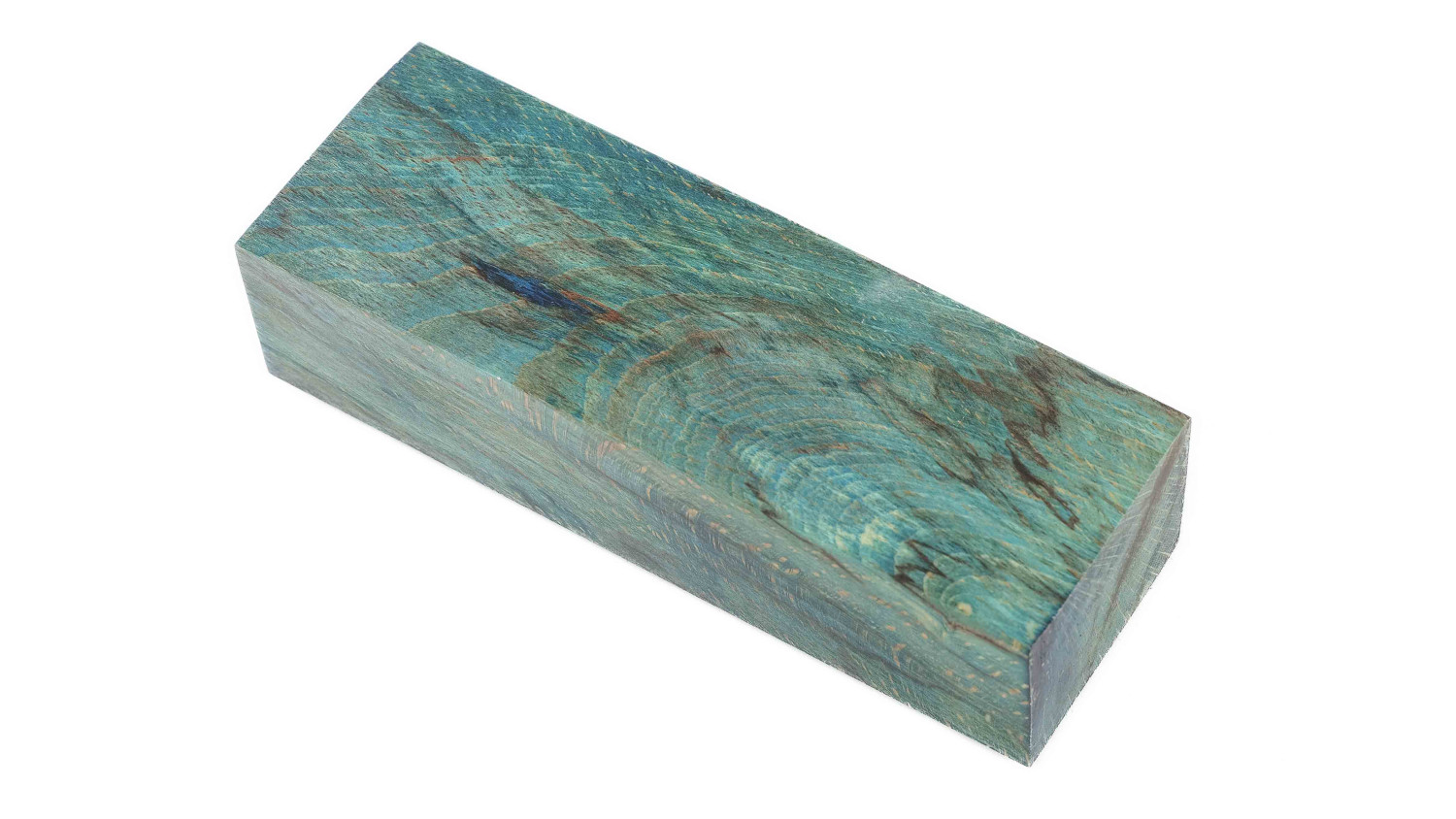 Bloc hêtre echauffé stabilise turquoise